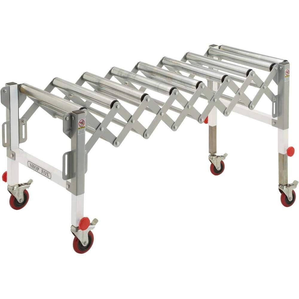 Shop Fox Adjustable Roller Table W1732 - Acme Tools