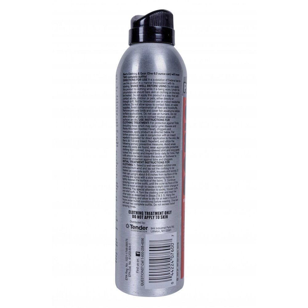 Bens Clothing and Gear Insect Repellent Spray - 6 oz 0006-7600 from ...