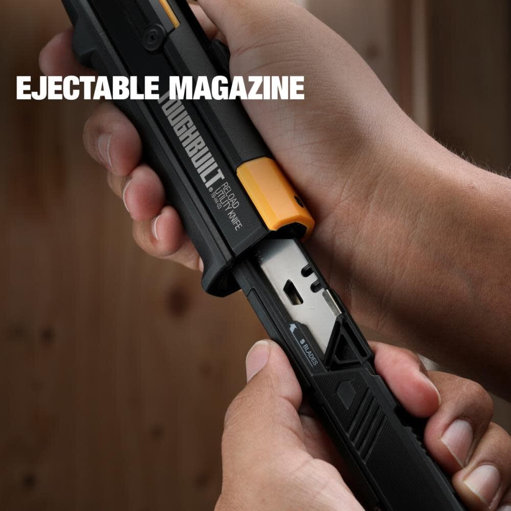 Toughbuilt Reload Utility Knife with 2 Mags TB-H4S2-03-6BES - Acme Tools
