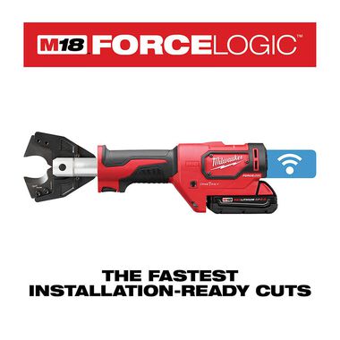 Milwaukee M18 FORCE LOGIC Cable Cutter Kit with 750 MCM Cu Jaws 2672-21 ...