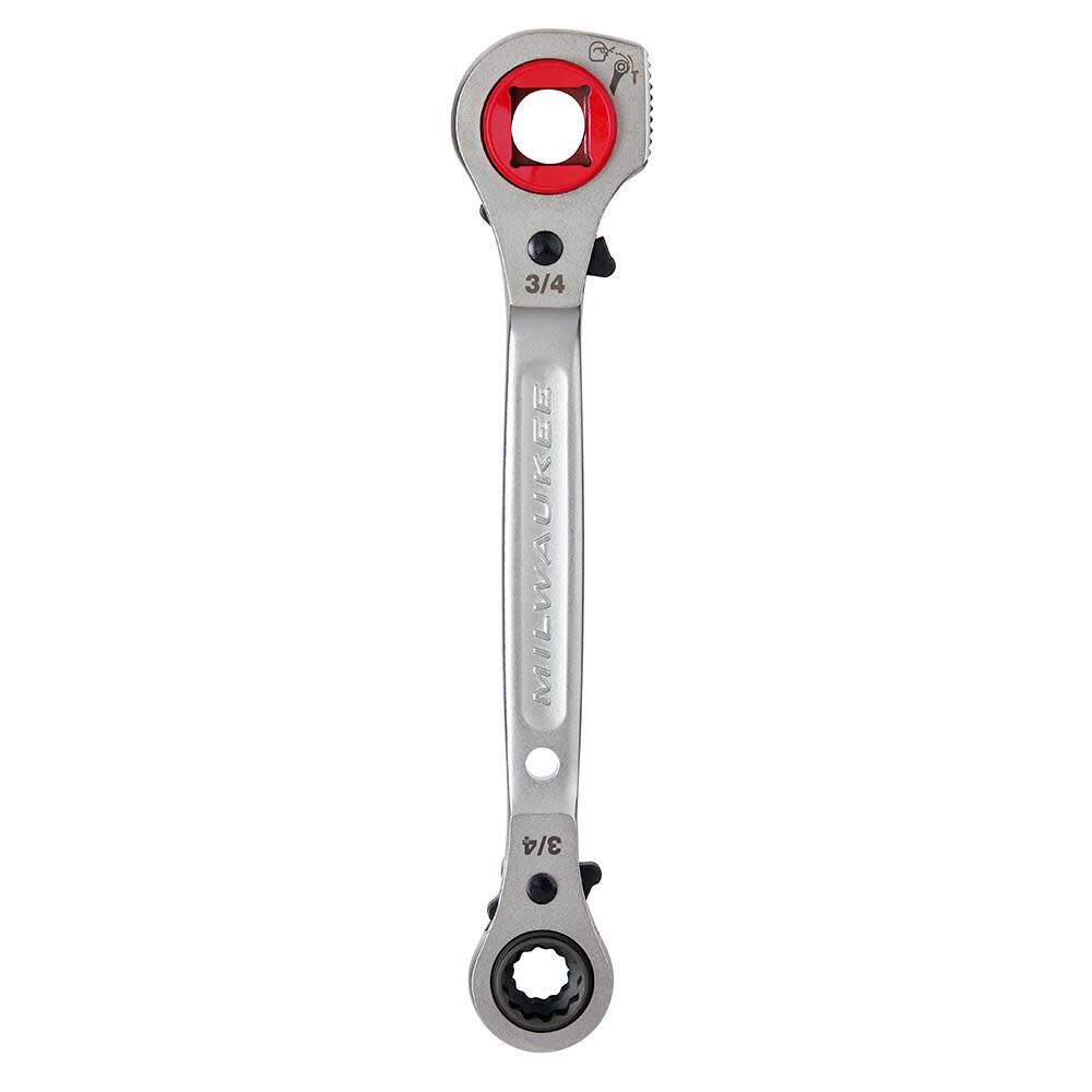 Milwaukee Lineman's 5in1 Ratcheting Wrench with Milled Strike Face 48 ...
