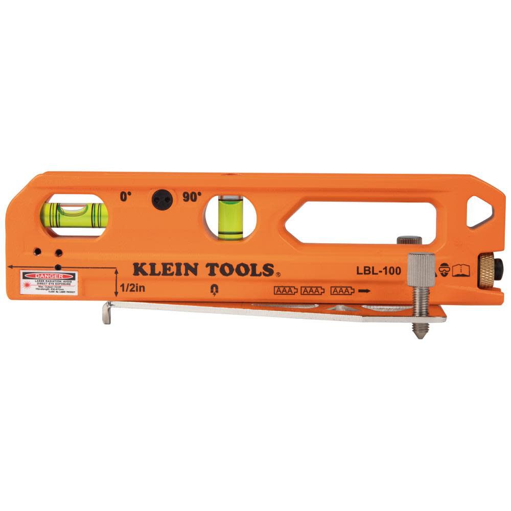 Klein Tools Laser Line Bubble Level LBL100 - Acme Tools