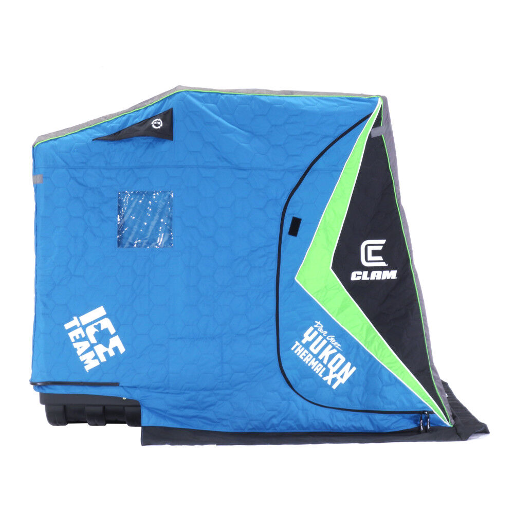 Clam Outdoors Yukon XT Thermal Ice Team Edition Ice Shelter 116841 ...