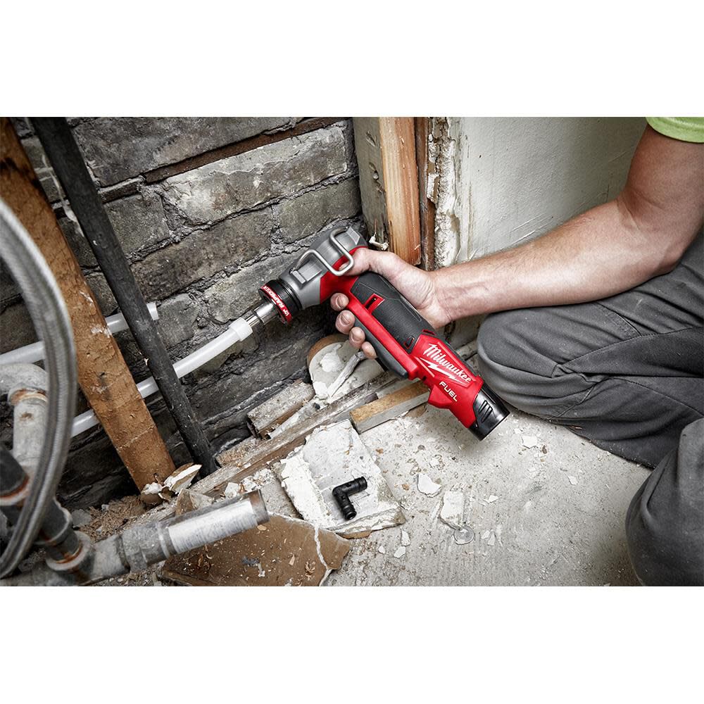 Milwaukee M12 FUEL ProPEX Expander with 1/2inch-1inch RAPID SEAL ProPEX ...