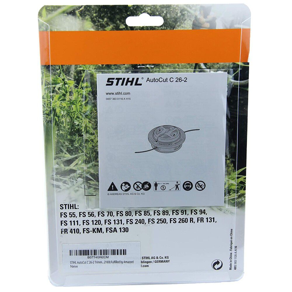 Stihl AutoCut C 26-2 EasySpool Light Grass Mowing Head 4002 710 2169 ...