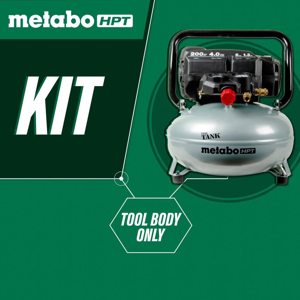 Metabo HPT The Tank 6 Gallon 200 PSI Job Site Compressor EC914SM - Acme ...