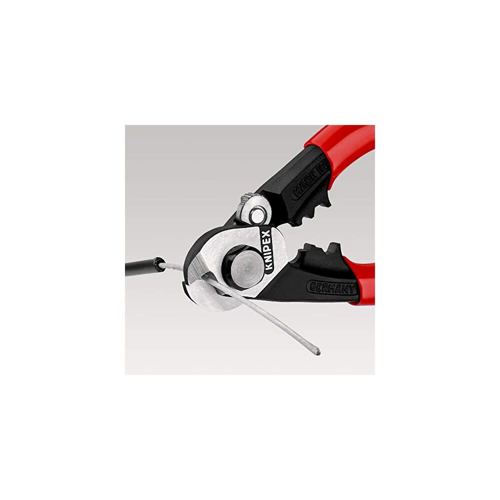 Knipex Wire Rope Cutter Forged 190mm 95 61 190 SBA - Acme Tools