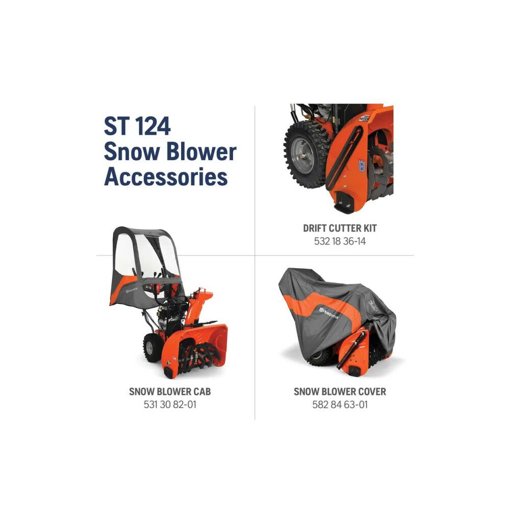 Husqvarna ST 124 Light Duty Residential Snow Blower 970 71 00-01 - Acme ...
