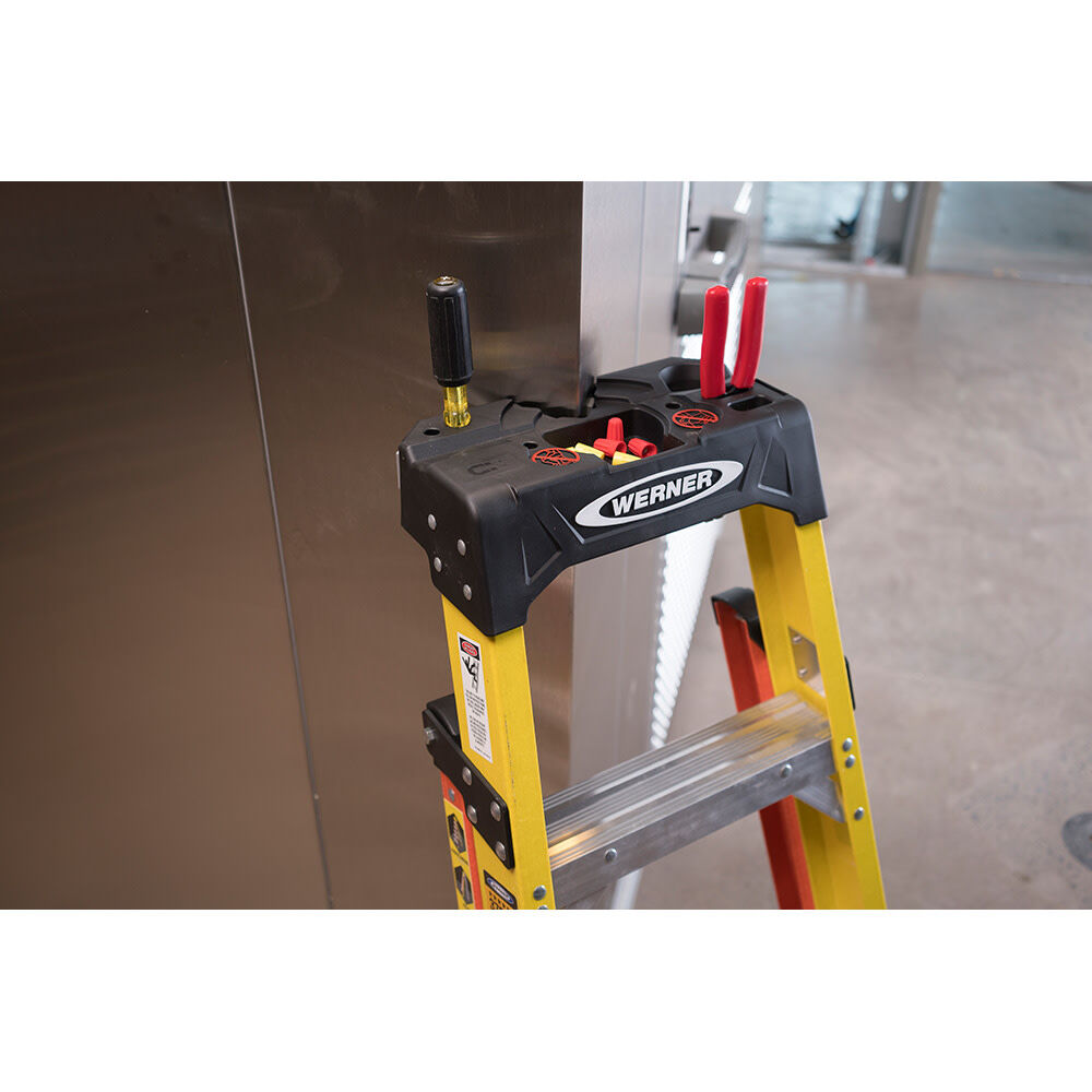 Werner LEANSAFE Type IAA Fiberglass Leaning Ladder L7304W530 - Acme Tools