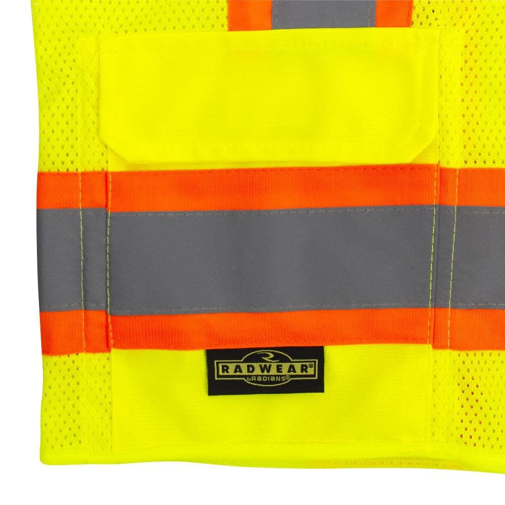 Radians SV6 Two Tone Surveyor Type R Class 2 Mesh Safety Vest Hi-Vis XL SV6-2ZGM-XL from Radians ...