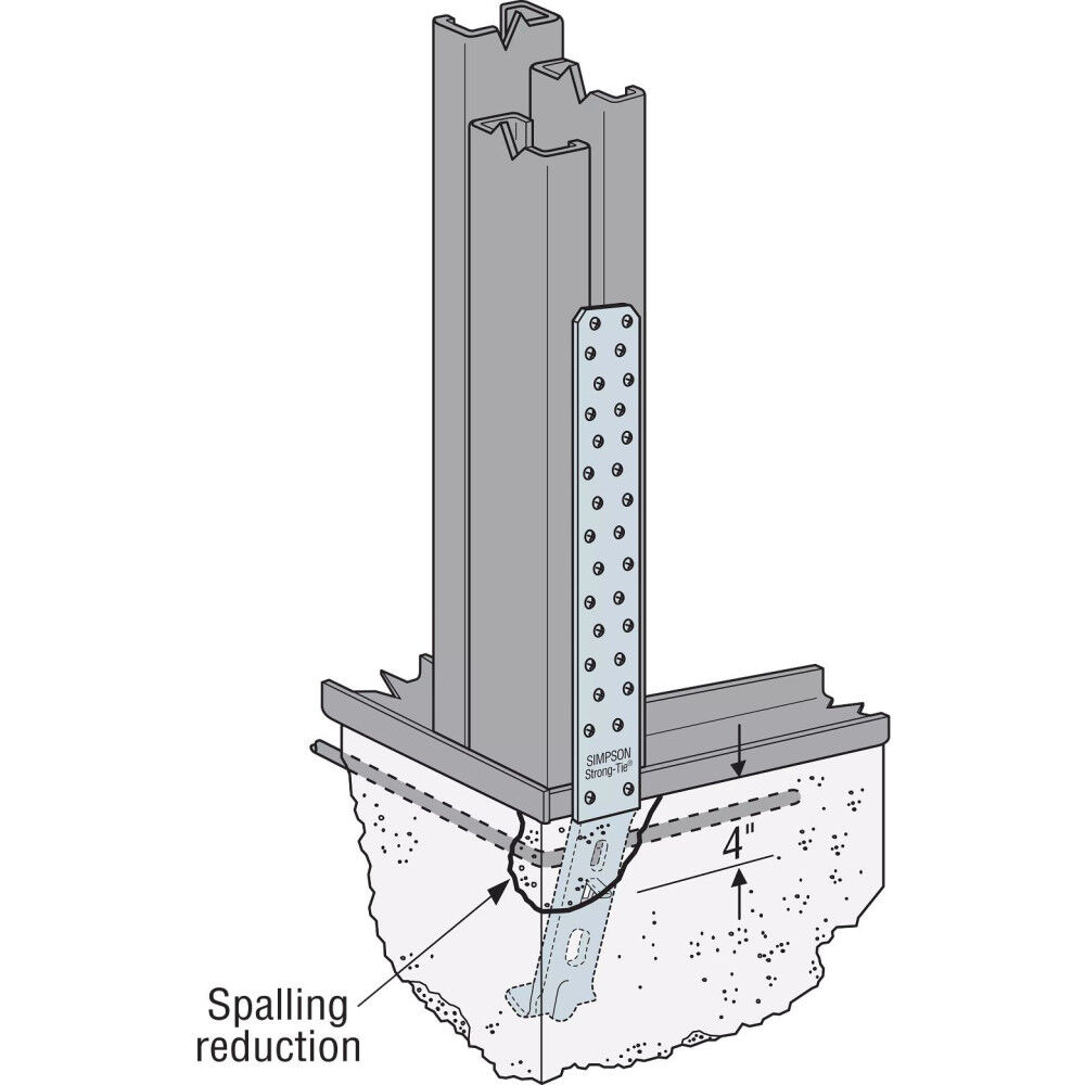 Simpson Strong-Tie 12 Gauge 3 x 26-1/8 In. Zinc Galvanized G90 Strap ...