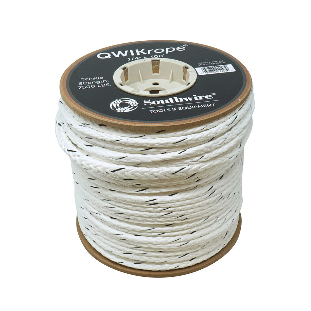 Southwire QWIKrope 12 Strand Rope 1/4in X 300' SPR-143 - Acme Tools