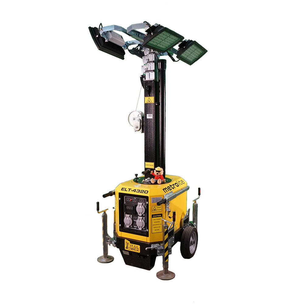 Metrolite Light Tower Electric LED with Multi-Stage Rotating Mast ELT ...