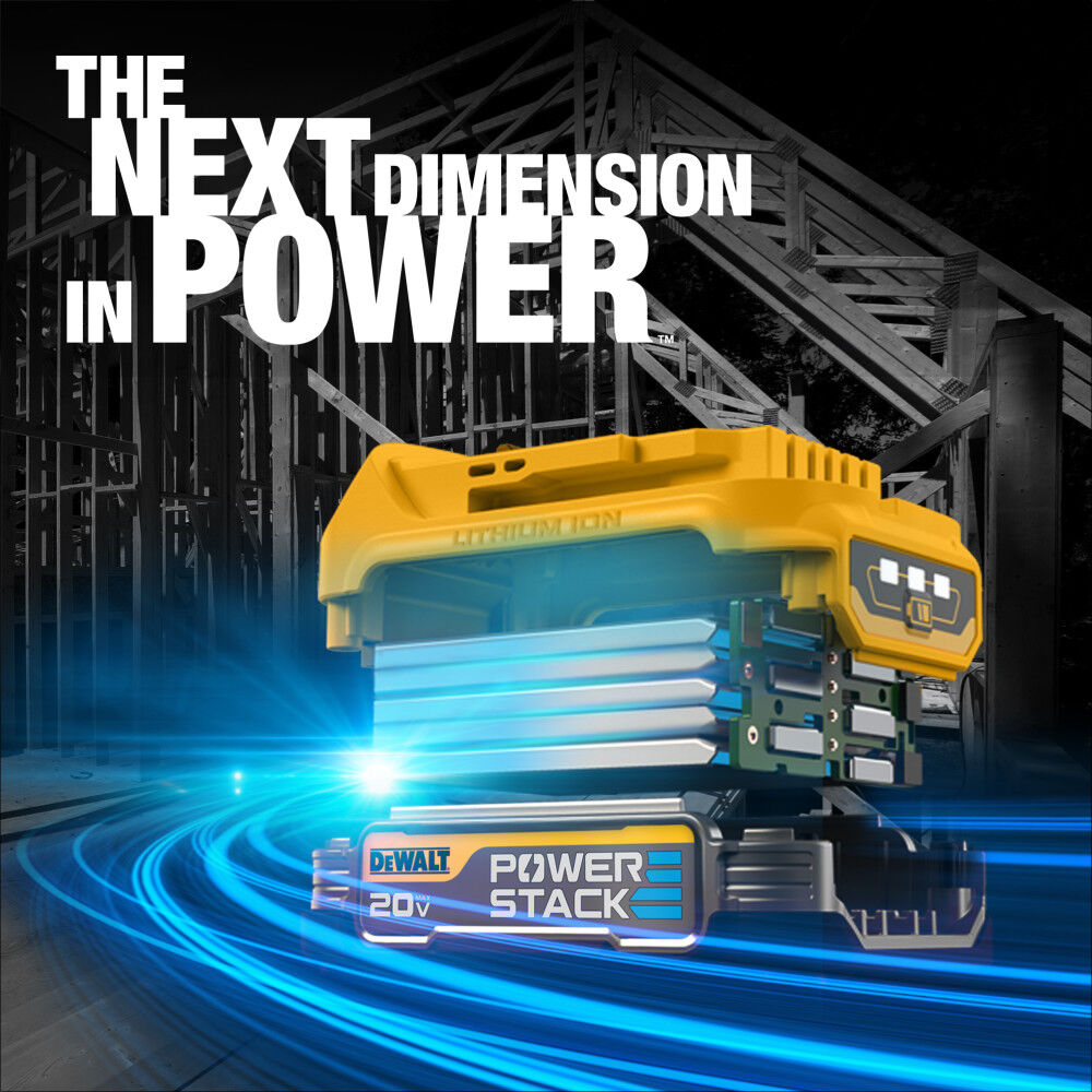 DEWALT Promotional POWERSTACK 20V MAX Compact Battery Charger Starter ...