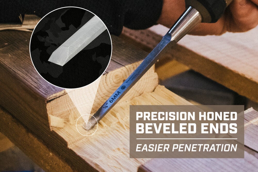 Spec Ops Bevel Edge Wood Chisel 1/4in SPEC-C1-14 - Acme Tools