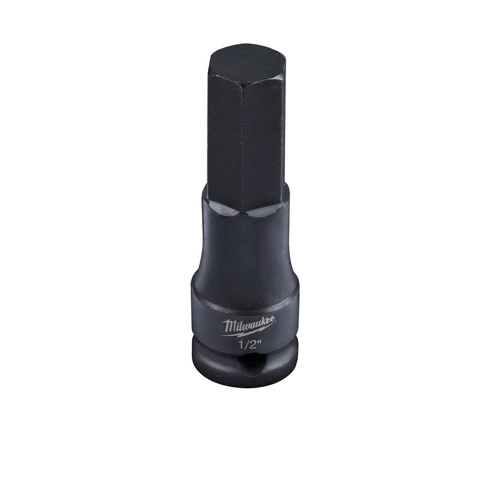 Milwaukee SHOCKWAVE Lineman's 3/8 in. Drive 1/2 in. Hex Bit Socket 49 ...