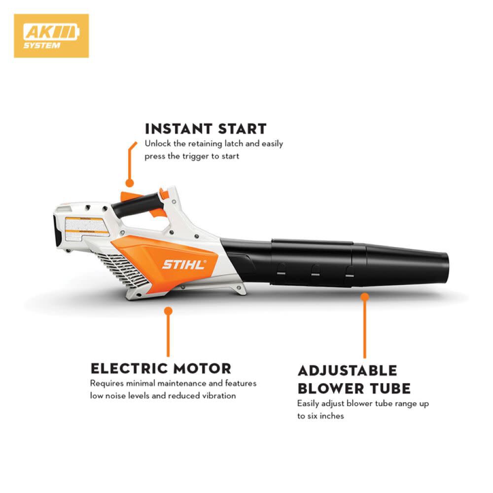 Stihl BGA 57 Cordless Battery-Powered Handheld Blower Kit 4523 011 5991 ...