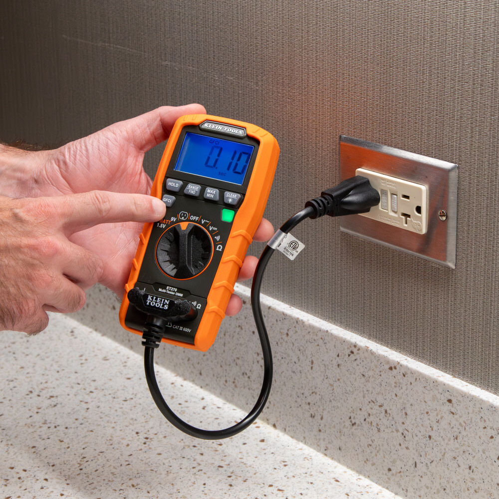 Klein Tools Digital Multi-Tester DMM with Receptacle Tester ET270 ...