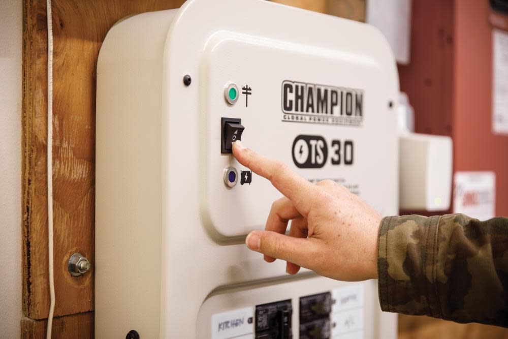 Champion Power Equipment 30 Amp Manual Transfer Switch with 25 ft Power ...