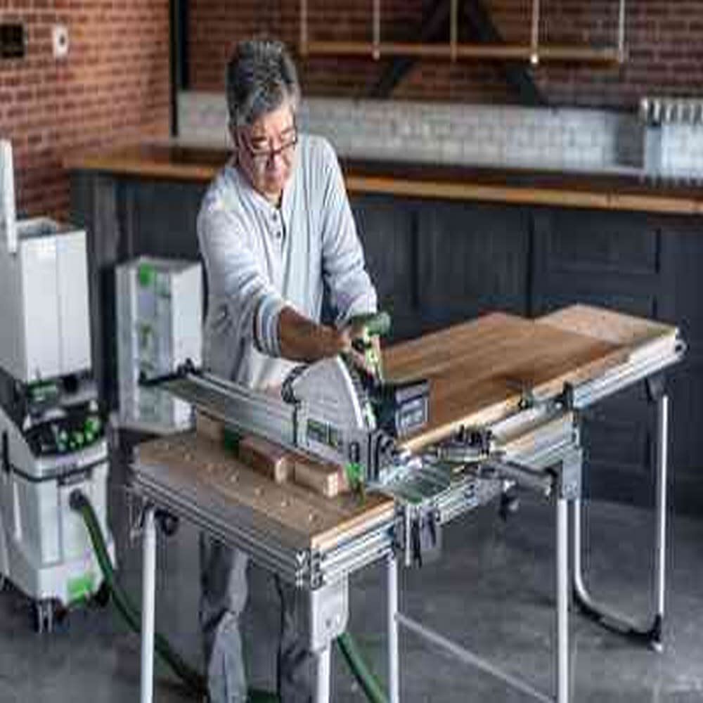 Festool 18V Battery Powered Plunge Cut Cordless Track Saw Kit 577677 ...