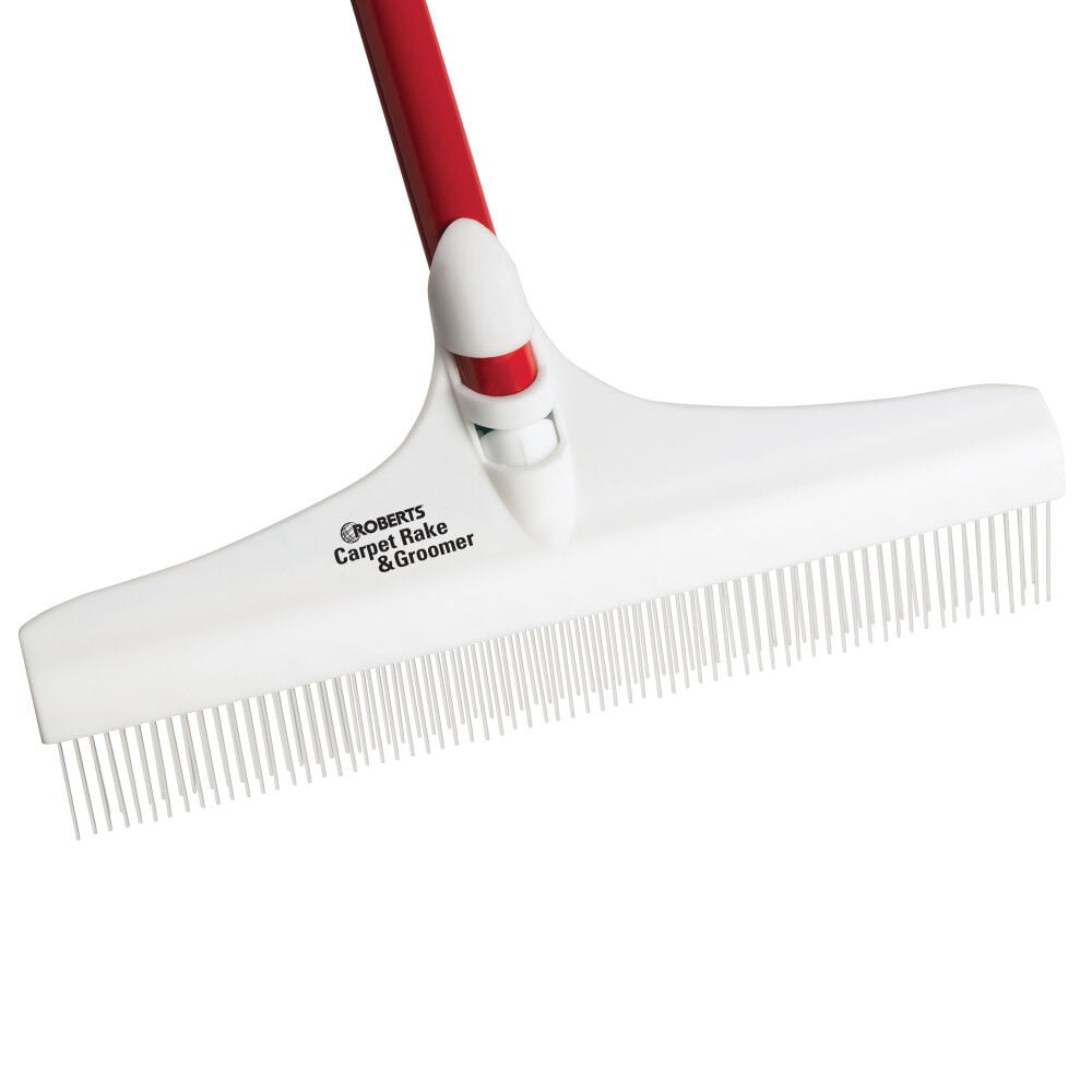 Roberts 12 Inch Carpet Rake and Groomer with 51 Inch Handle 70-127-3 ...