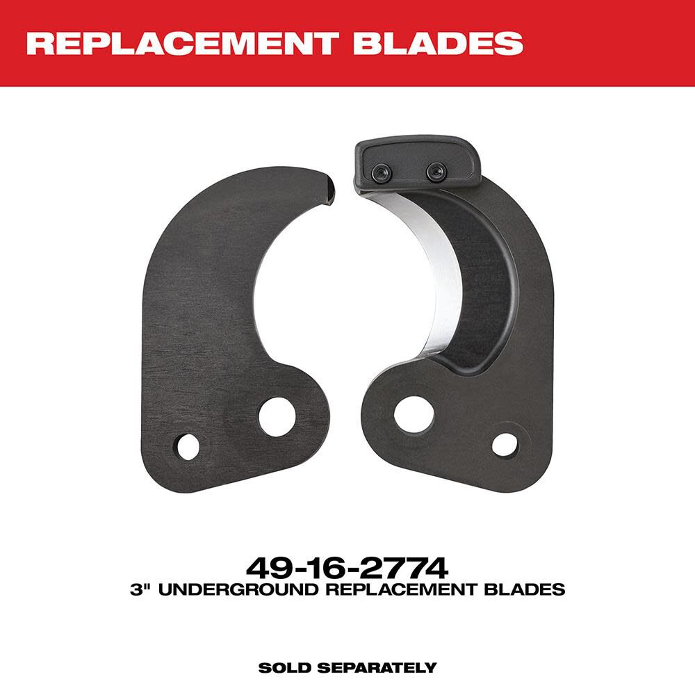 Milwaukee M18 Force Logic 3 In. Underground Cable Cutter 2776-21 - Acme ...