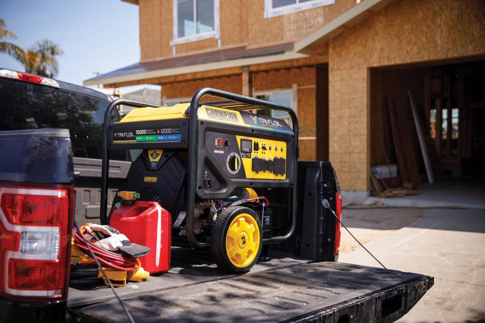 Champion Power Equipment 12000 Watt Tri-Fuel Generator Portable with ...
