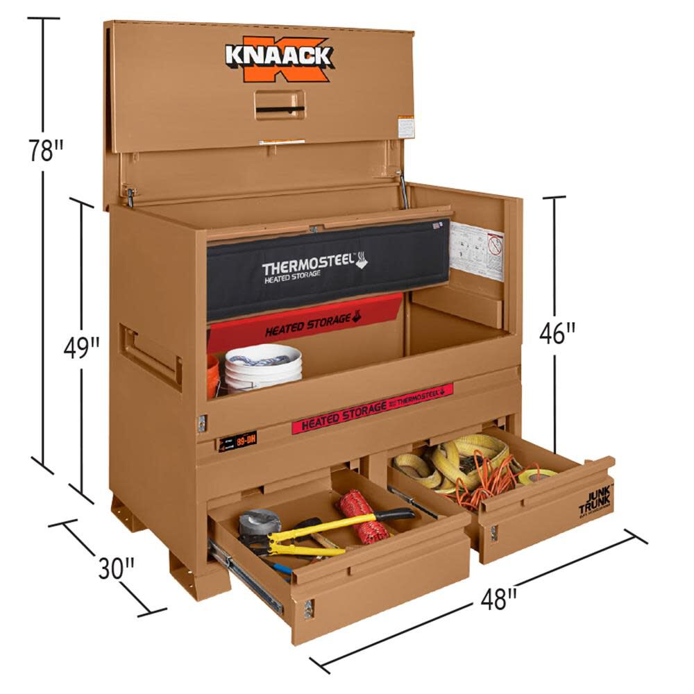Knaack STORAGEMASTER Piano Box with JUNK TRUNKand Thermo Steel 89-DH ...