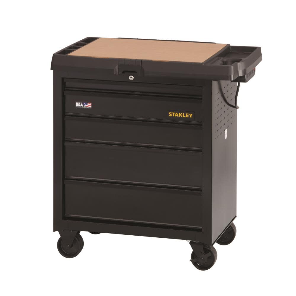 Stanley 31 in. W 100 Series 5-Drawer Mobile Workbench STST23151BK ...