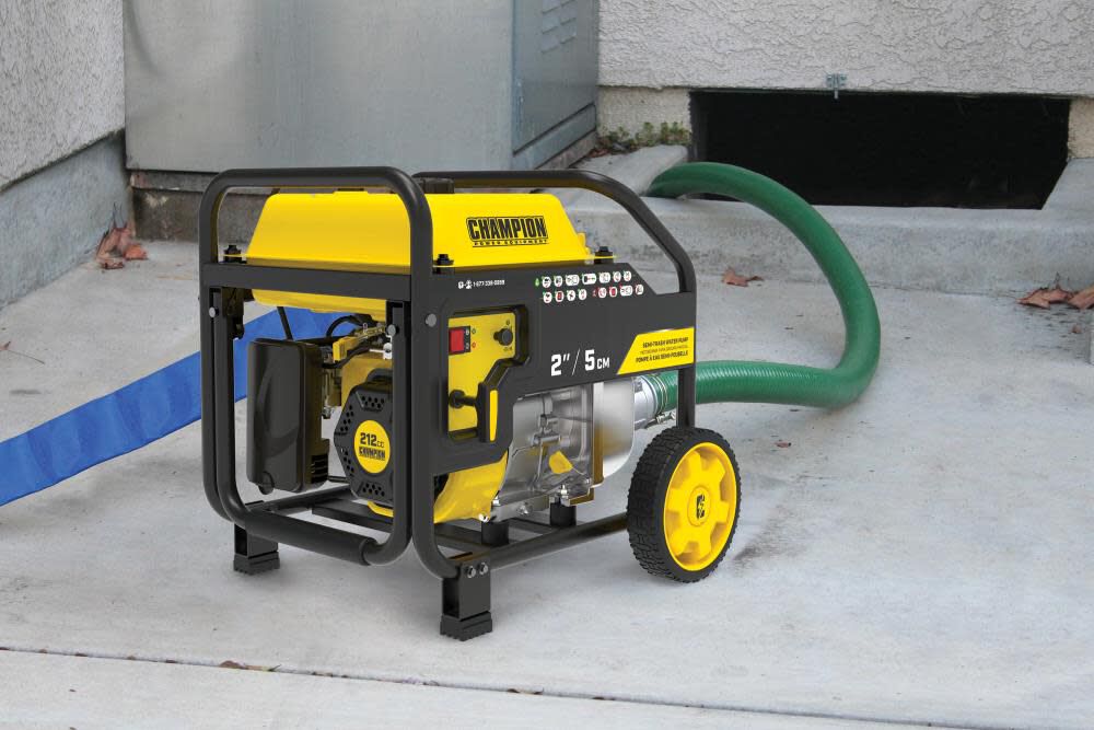 Champion Power Equipment 2-Inch Gas-Powered Semi-Trash Water Transfer ...