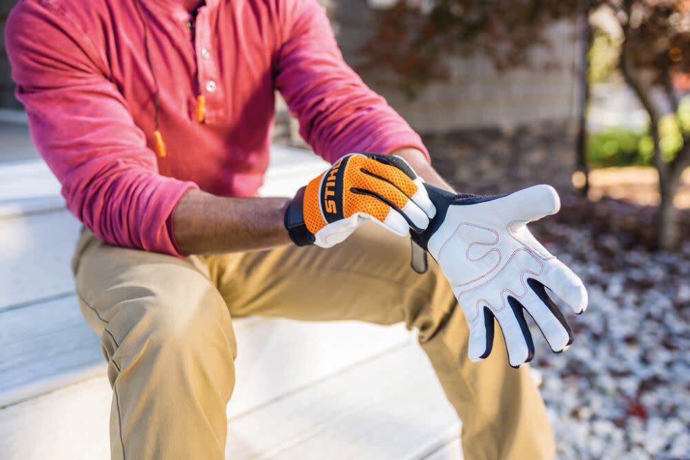 Stihl Meshback Gloves with Goatskin Palm Large 7010 884 1160 from Stihl ...
