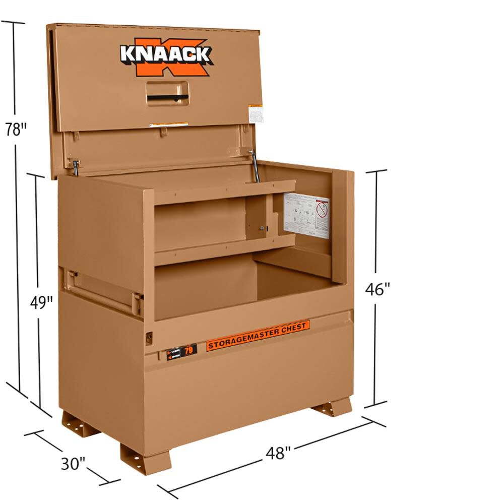 Knaack 30-in W x 48-in L x 49-in Steel Jobsite Box 79 - Acme Tools