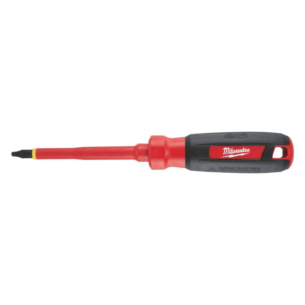 Milwaukee #2 ECX 4inch 1000V Insulated Screwdriver 48-22-2242 from ...
