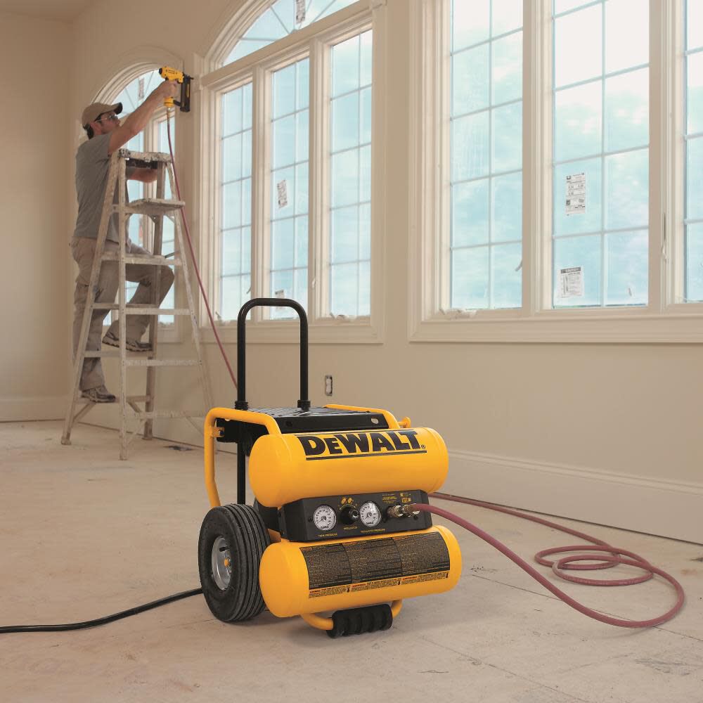 DEWALT Heavy-Duty 1.1 HP 4 Gallon Electric Air Compressor (D55154 ...