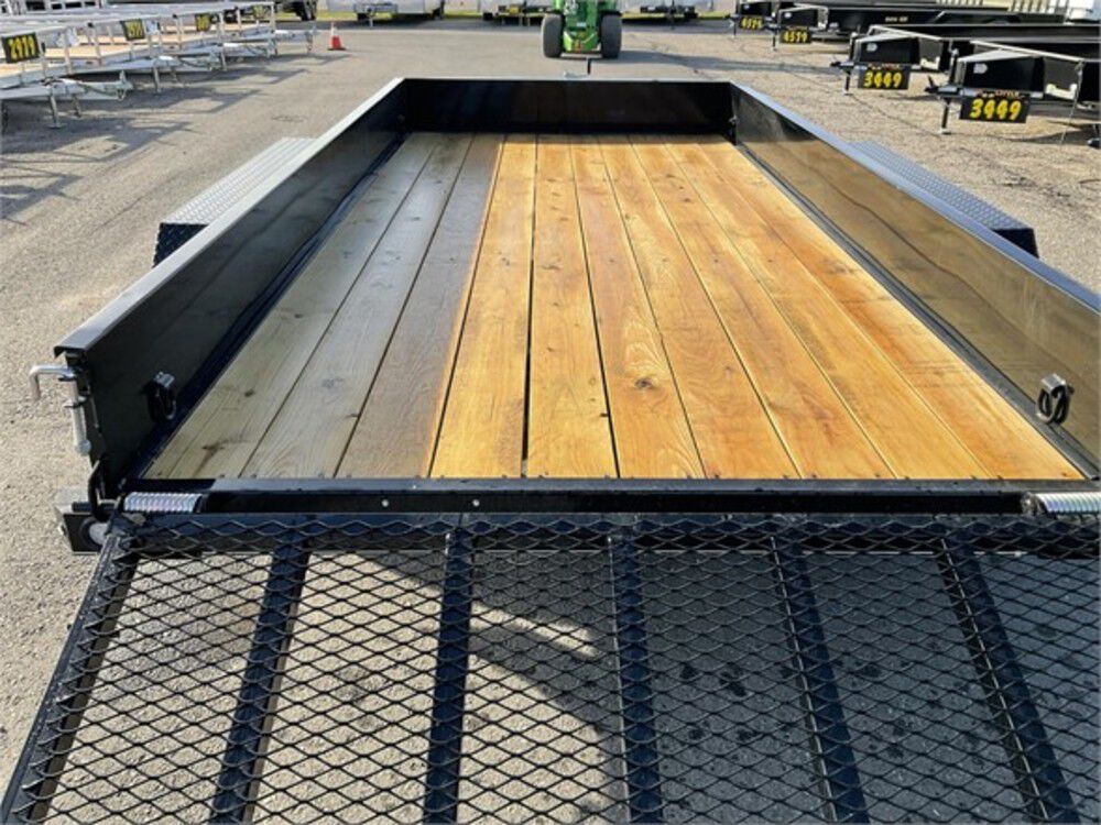 Doolittle Trailer Mfg Steel Sided Open Utility Trailer 14'x77in Tandem ...