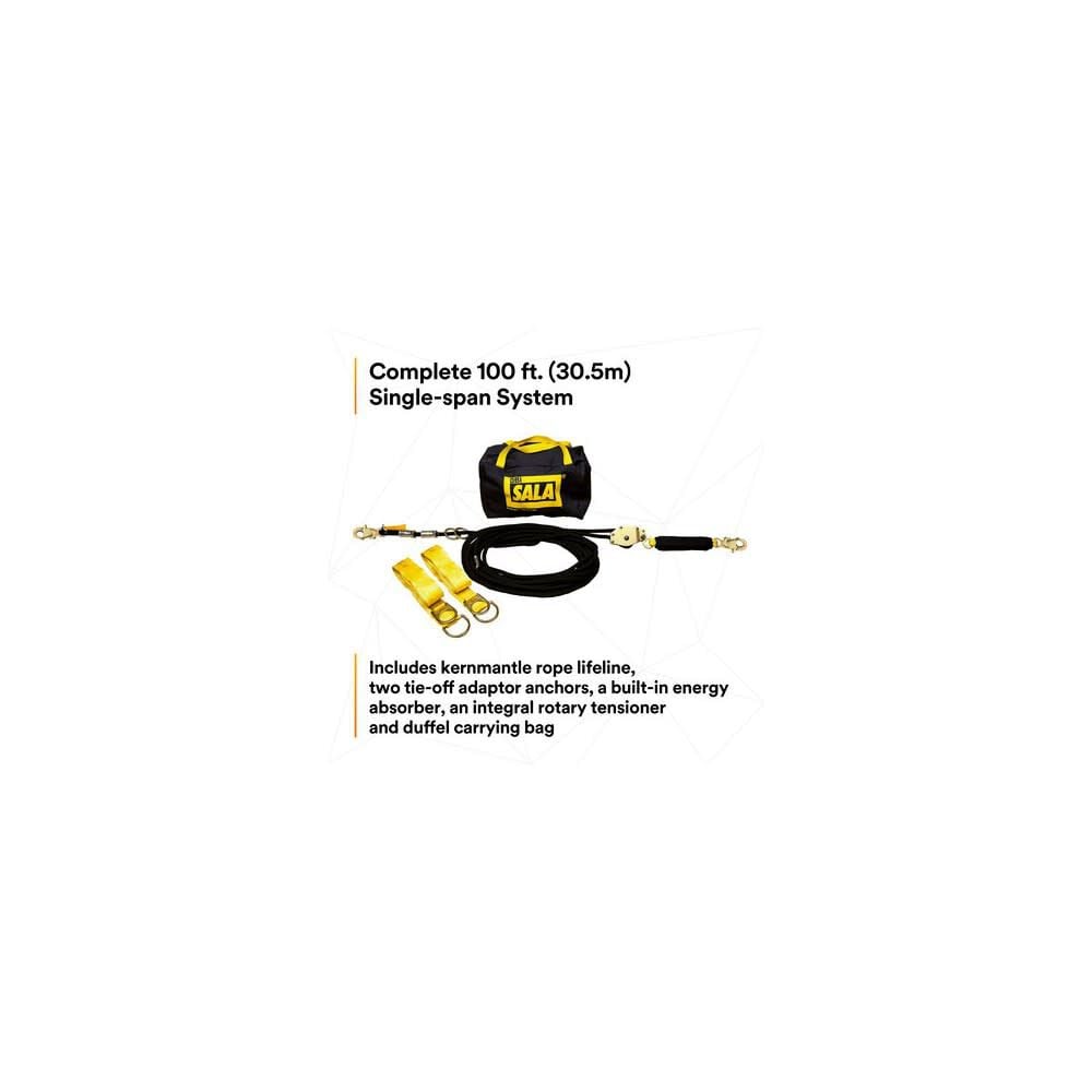 DBI Sala Sayfline 100' Synthetic Horizontal Lifeline System 7600510 ...