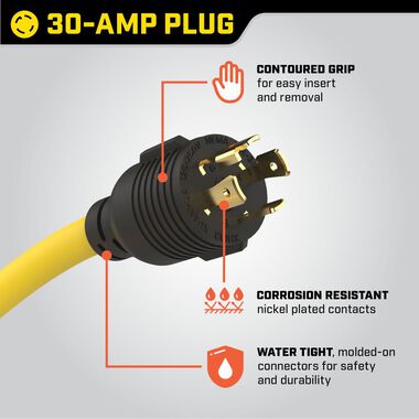 Champion Power Equipment 30 Amp Manual Transfer Switch with 25 ft Power ...