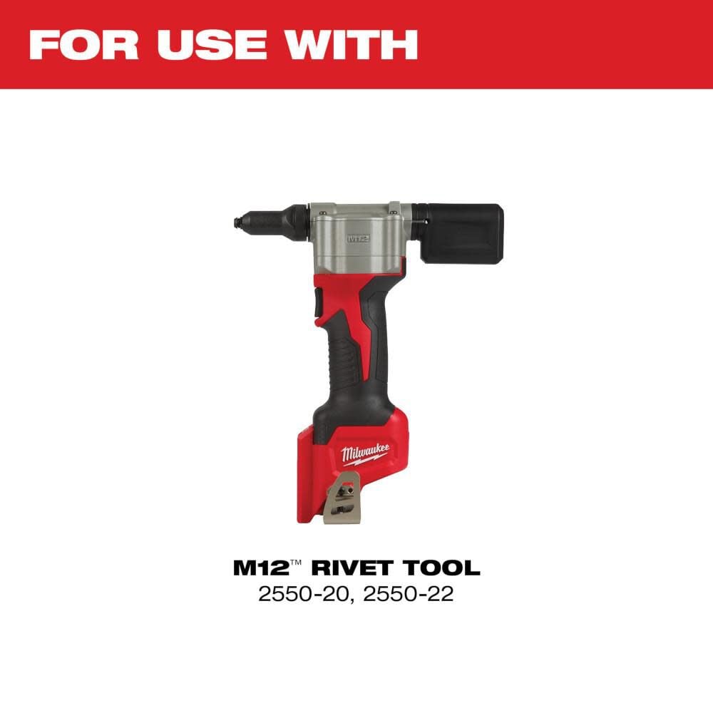 Milwaukee M12 Rivet Tool Retention Nose Pieces 4PK 48-54-0100 - Acme Tools