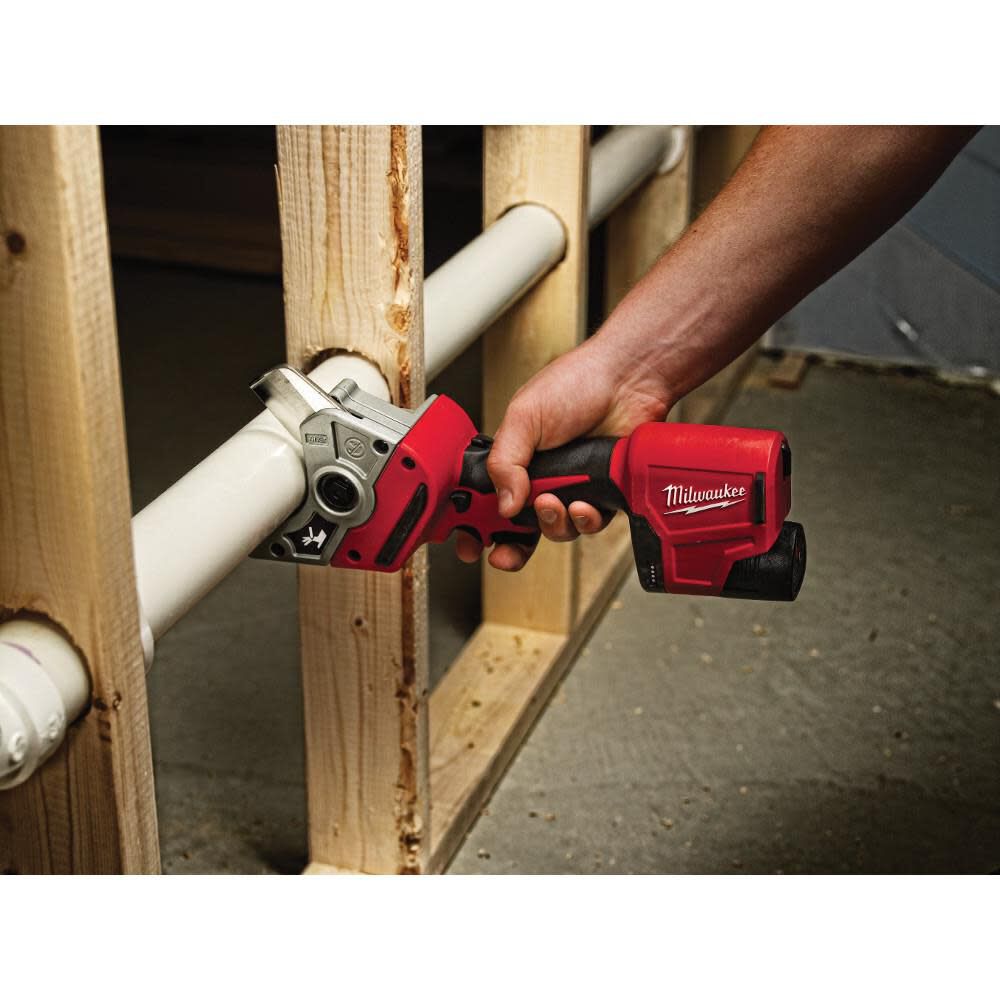 Milwaukee M12 Plastic Pipe Shear Kit 2470-21 - Acme Tools