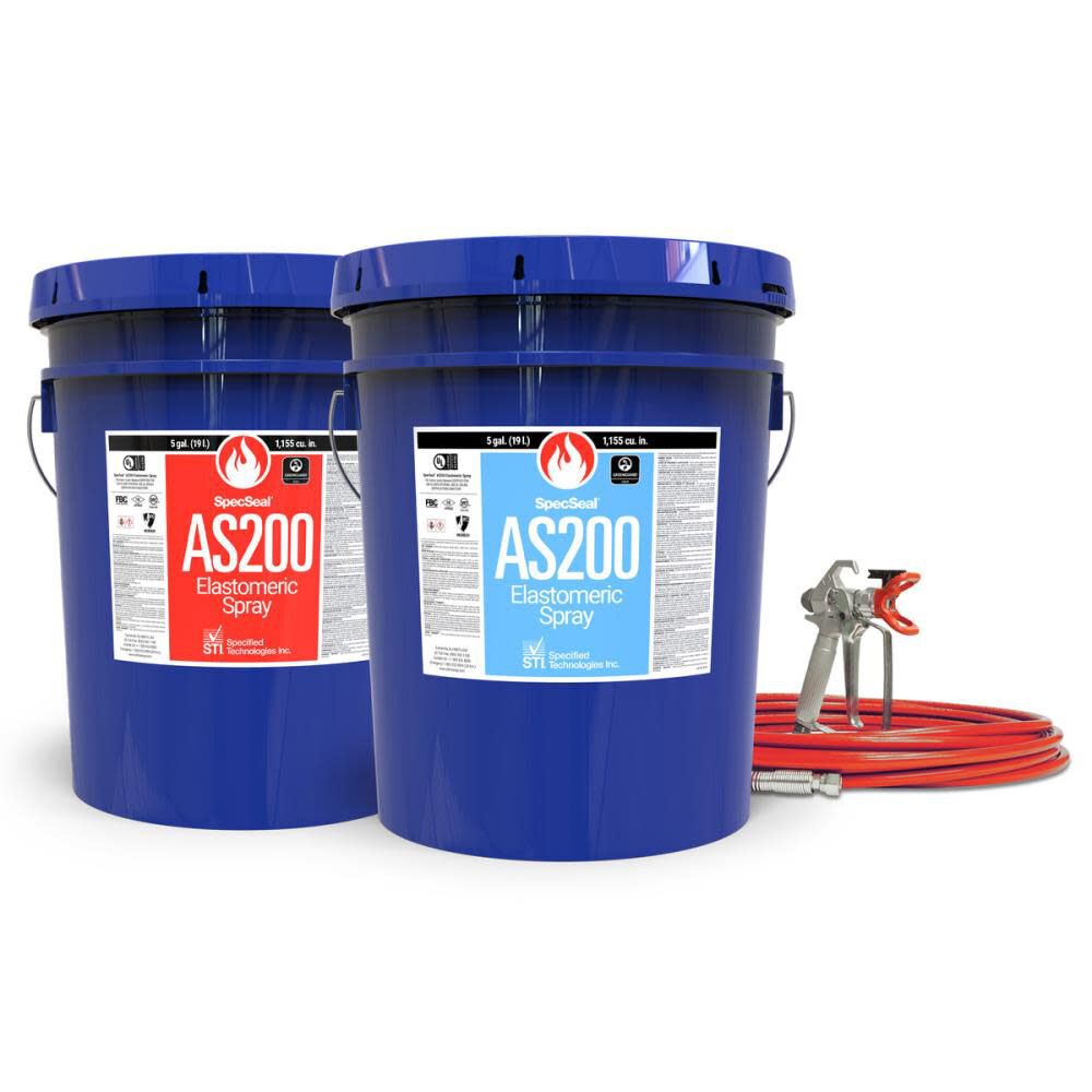 Specified Technologies Inc SpecSeal - AS Elastomeric Spray - 5 Gallon ...