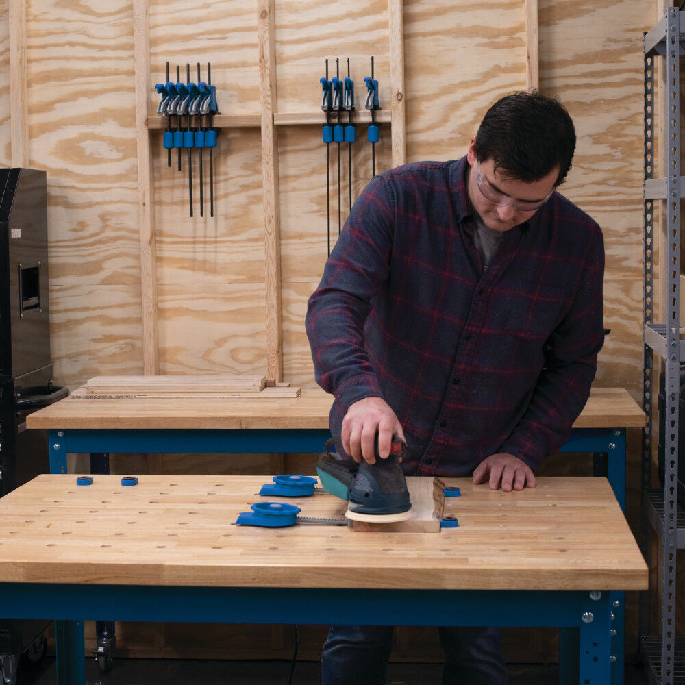 Kreg Universal Bench with Hardwood Top 24" x 68" with Dog Holes UBENCH ...