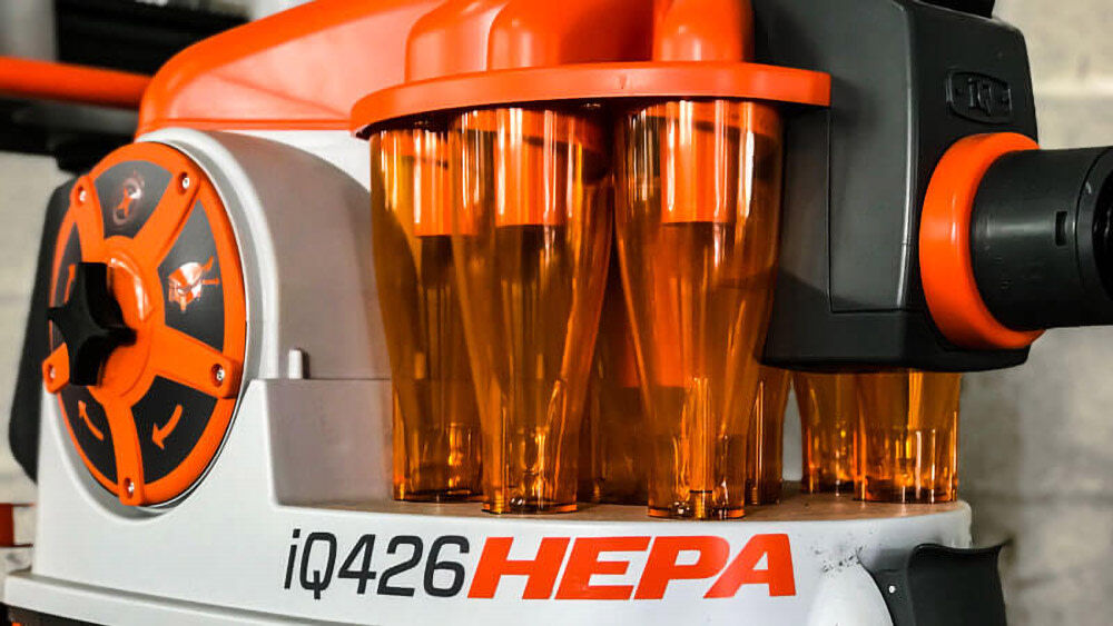 iQ Power Tools Cyclonic Dust Extractor with HEPA Filtration 190CFM ...