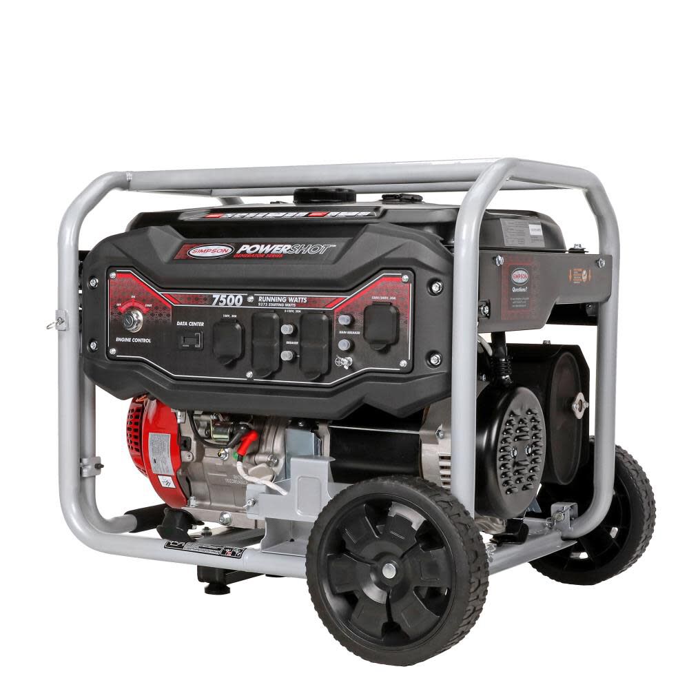 Simpson PowerShot Generator Portable 7500with 9375W SPG7593E - Acme Tools