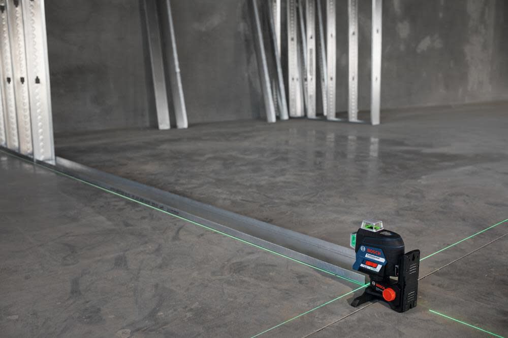 Bosch 12V Max 360 Degree Connected Green-Beam Three-Plane Laser Kit ...