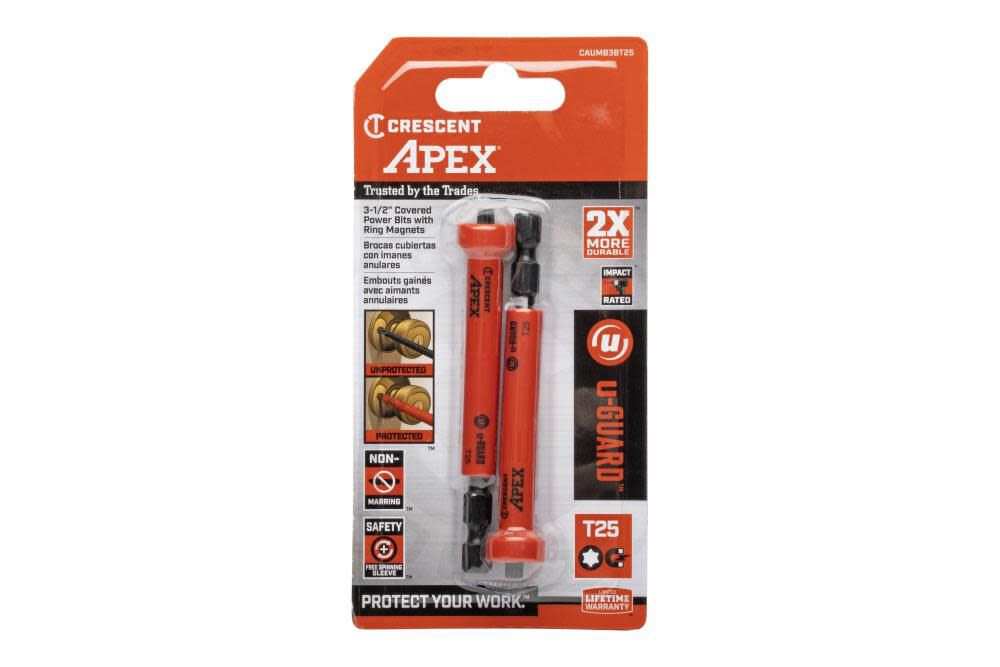 Crescent APEX T25 Torx u-GUARD Covered Impact Power Bit with Ring ...