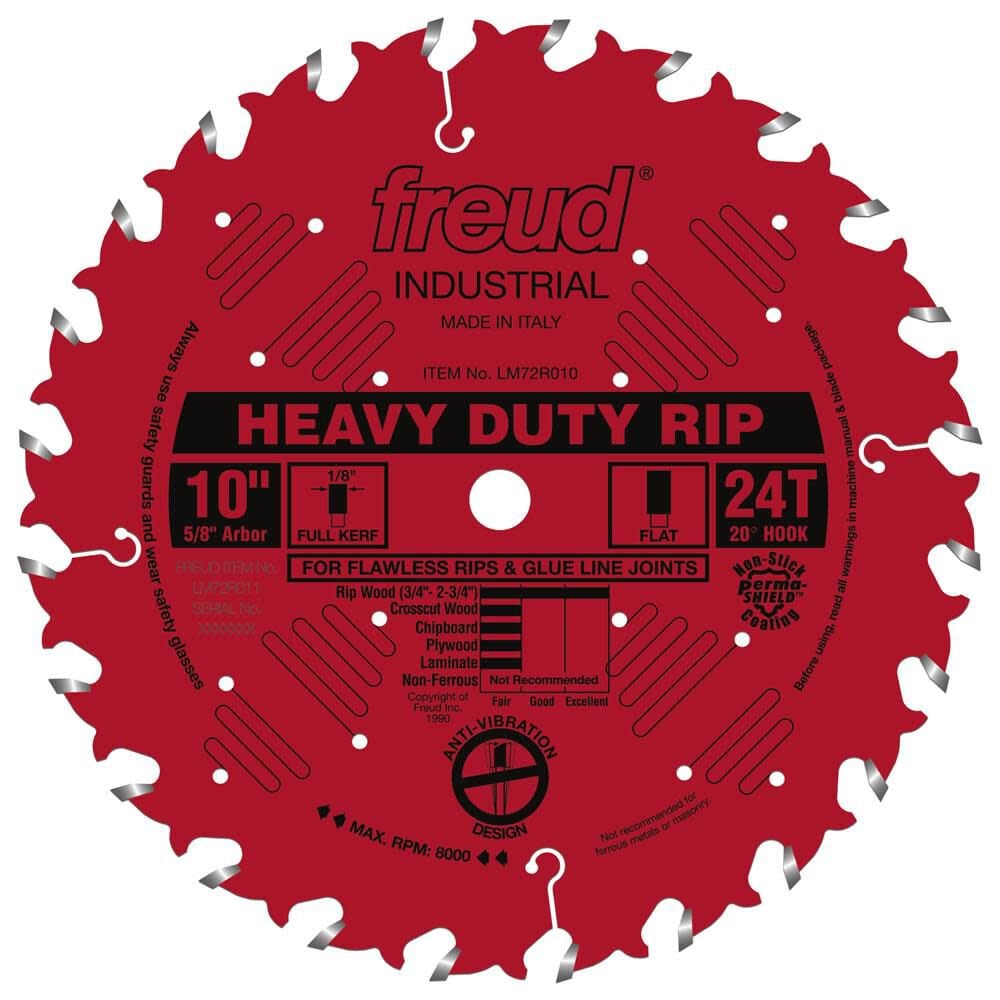 Freud 10in Heavy-Duty Rip Blade with Perma-SHIELD Coating LM72R010 from ...