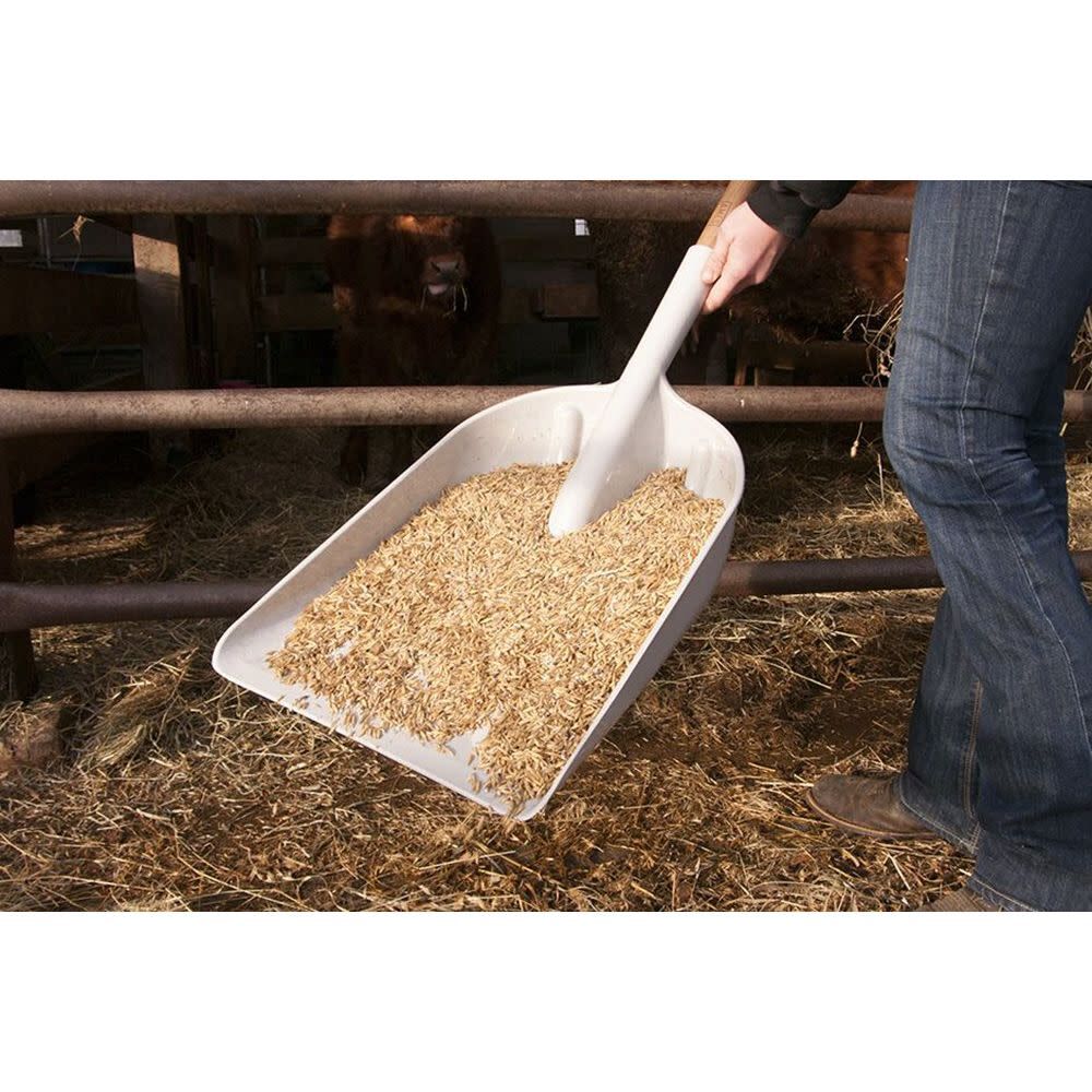 Ames 27.5 in. D-Grip Poly Scoop Shovel with Hardwood Handle 2682700 ...