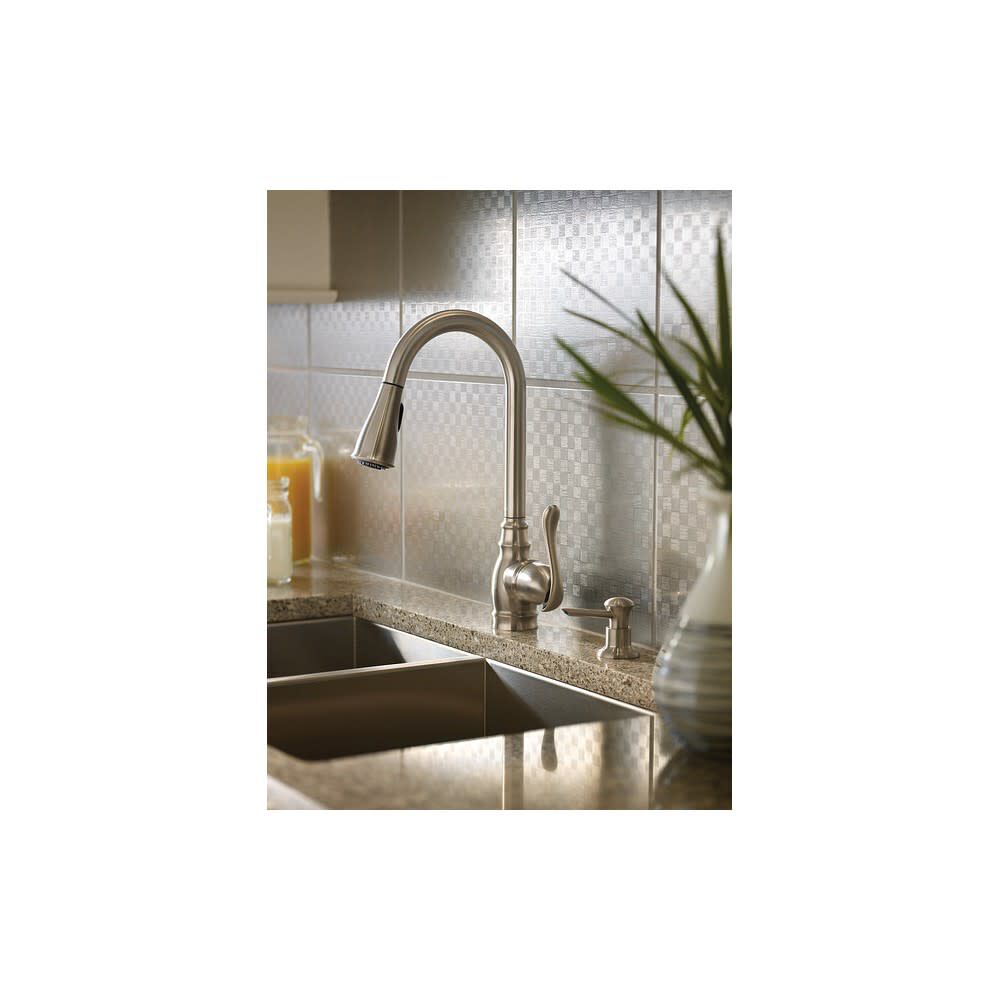 Moen Anabelle Spot Resist Stainless High Arc Kitchen Faucet CA87003SRS from Moen - Acme Tools