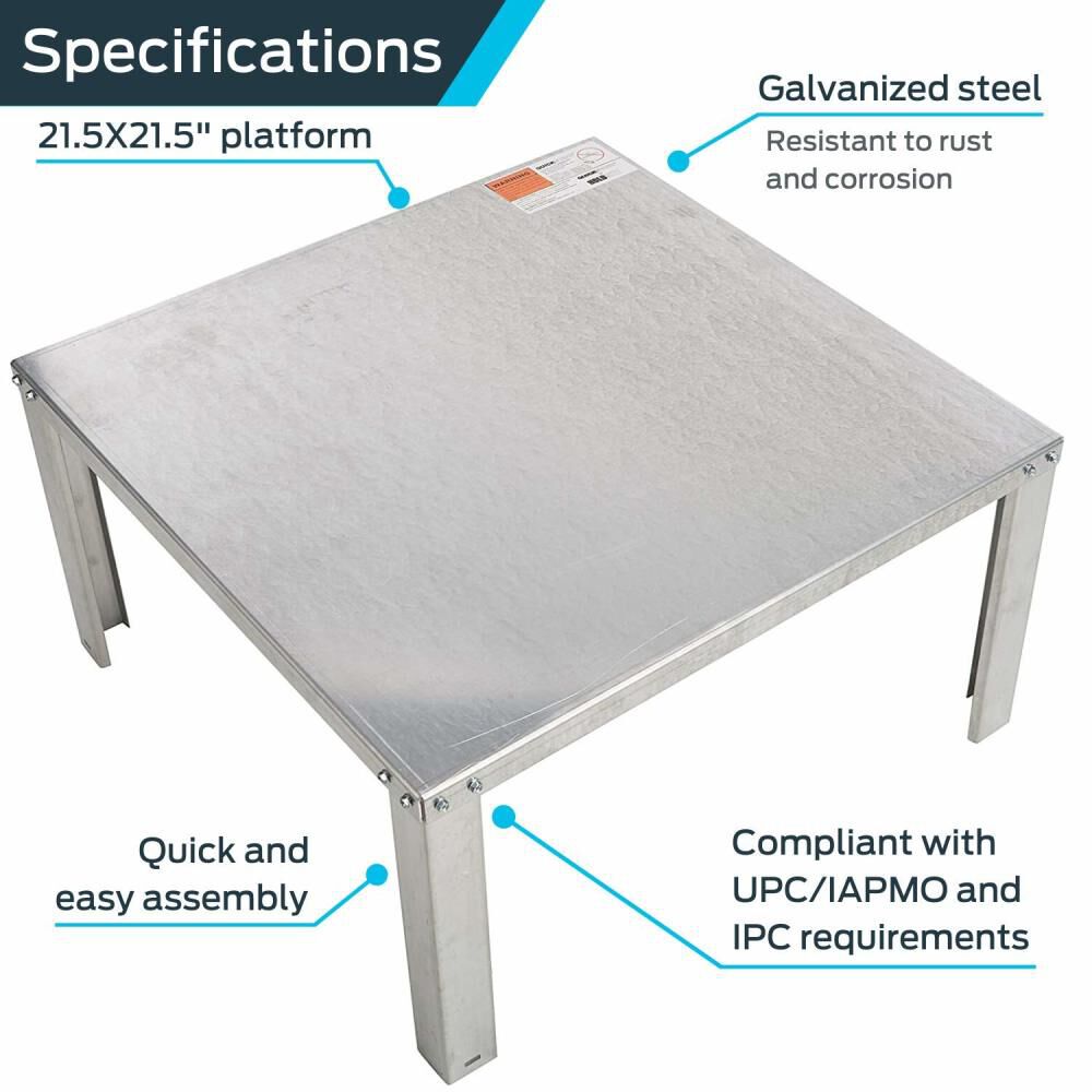 Sharkbite 650 Lbs Quickstand Electric/Gas Water Heater Stand 40-S-22-U ...