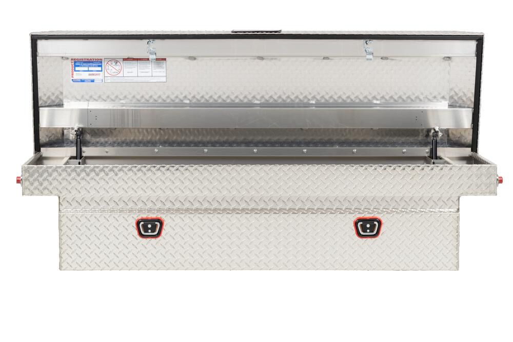 Weather Guard Saddle Truck Tool Box Aluminum Full Standard Clear 127-0 ...